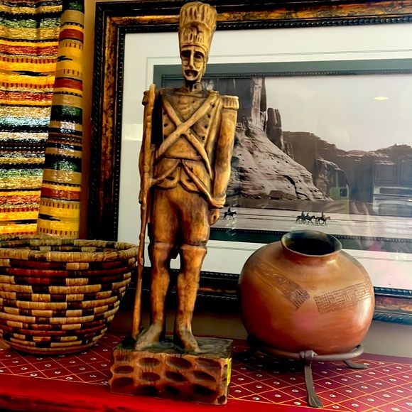 Antique Wood Soldier | Accents | Antique Wood Carved Soldier With Tiny ...